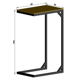 Mesa de Apoio Púlpito Estilo Industrial | MadeiraMadeira