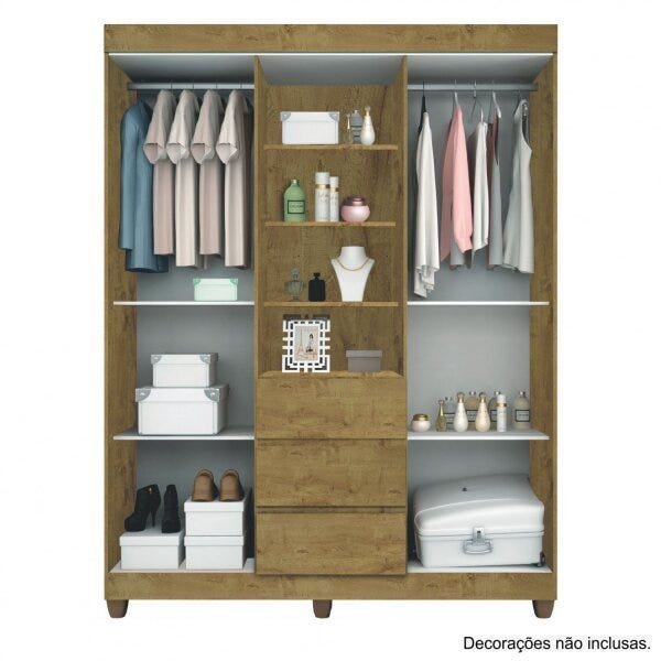 Guarda-Roupa 4 Portas 3 Gavetas Capelinha Master Top Imop Móveis ...