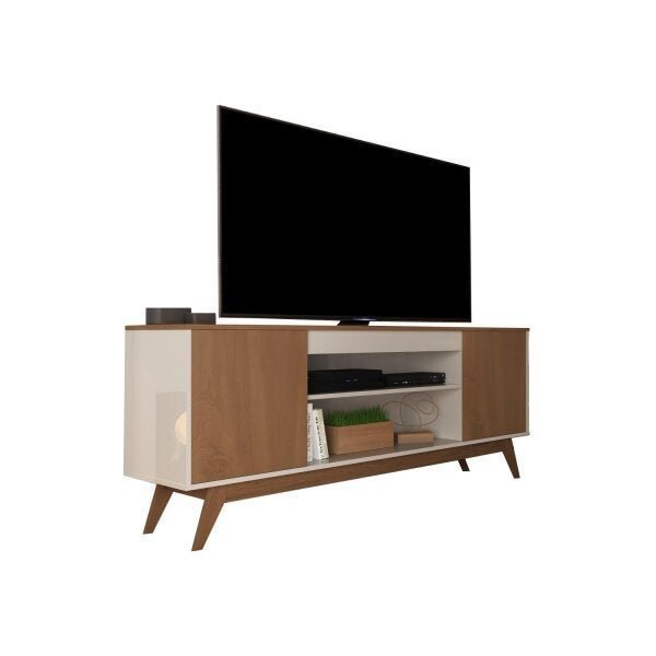 Rack para TV até 60 Polegadas 2 Portas Retrô Malibu Giga Móveis ...