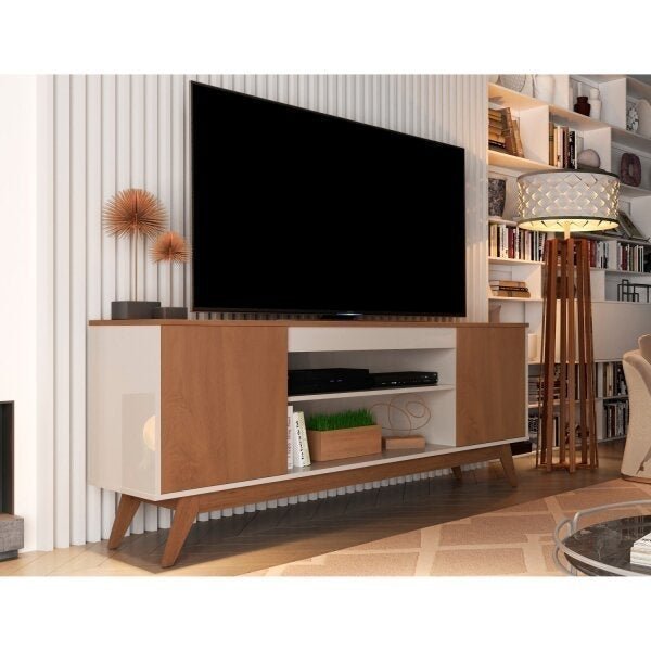 Rack para TV até 60 Polegadas 2 Portas Retrô Malibu Giga Móveis ...