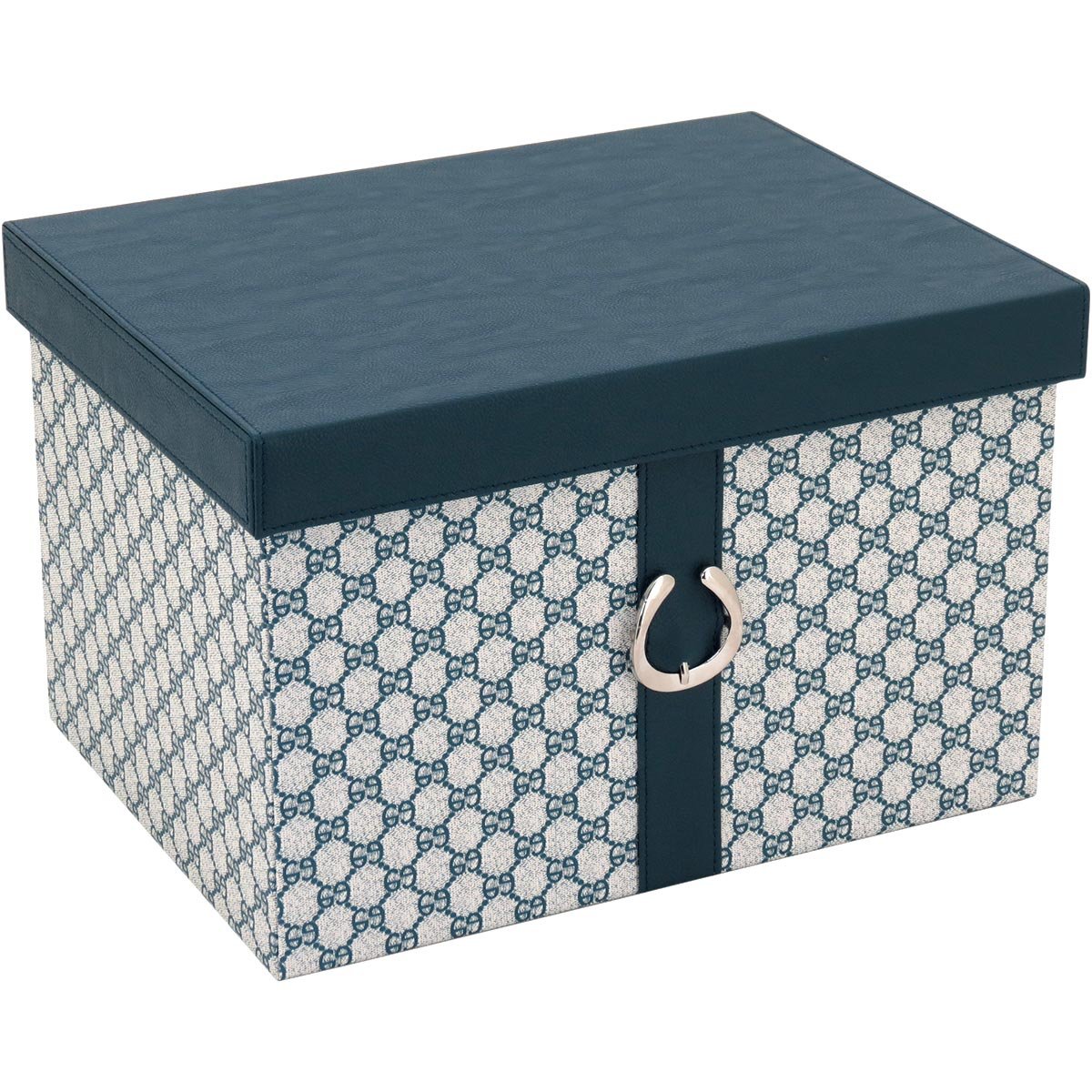 HOME&CO SATURNO CAIXA ORGANIZADORA SINTÉTICO AZUL 2PÇ | MadeiraMadeira