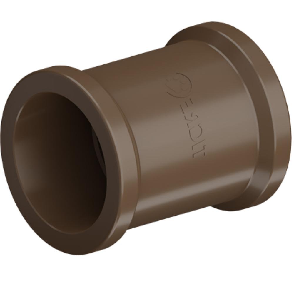 Kit 10 Luva Soldável com Lisa Roscável Pvc Marrom Canos Tubos Água Fria 1/2” Polegadas 20mm ...