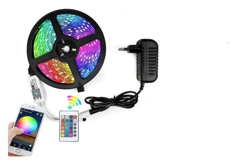 Fita Led Rgb Wifi Inteligente + Fonte | MadeiraMadeira