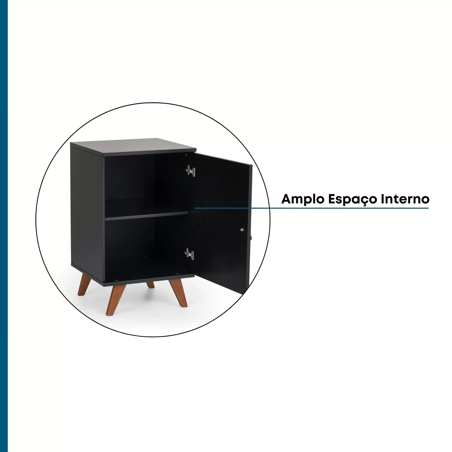 Módulo Simples 1 Porta Play Artemobili | MadeiraMadeira