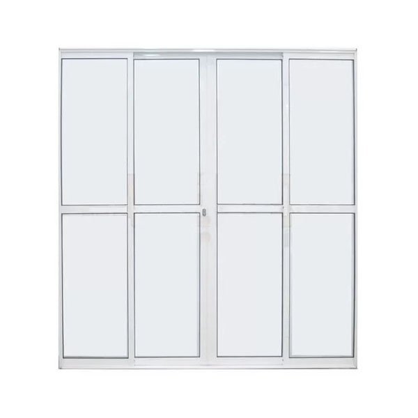 Porta Sacada 4 Folhas 210x1.80 Aluminio Branco C/fechadura | MadeiraMadeira