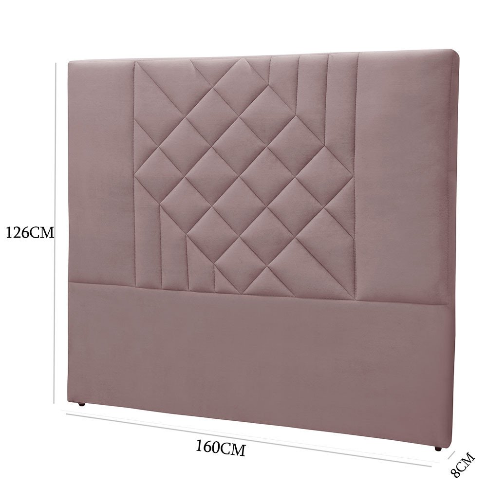 Cabeceira Queen Lisboa Plus 160cm para Box 158cm no Tecido Veludo ...