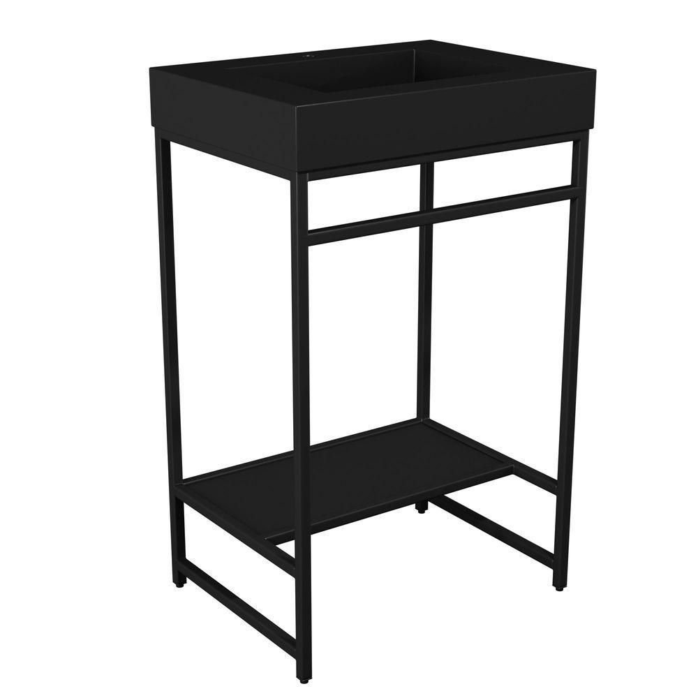 Gabinete Banheiro Ferro Iron Black 60x45cm Cuba Rennes Preto Fosco ...
