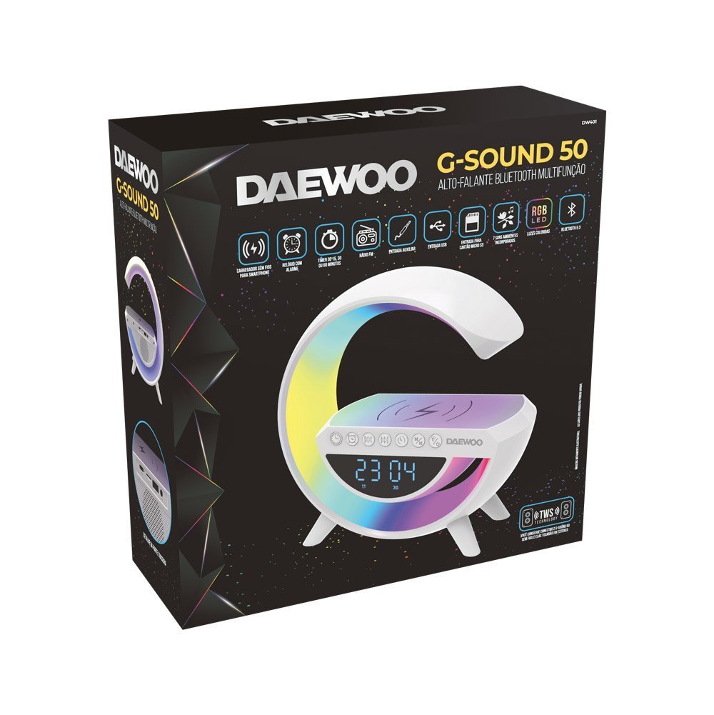 Caixa de Som Bluetooth Portátil G-sound50 Dw401 Daewoo | MadeiraMadeira