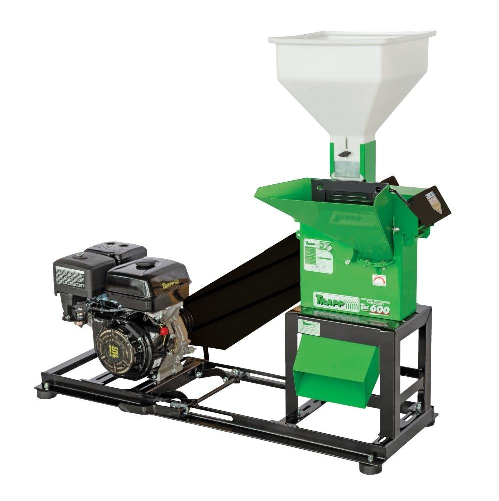 Triturador Forrageiro Trf-600G Com Motor A Gasolina 15Hp Com Base Universal Trapp | MadeiraMadeira