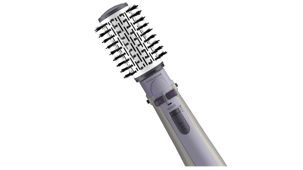 Escova de Cabelo Conair - Rotating Titanium - Air Brush | 220V ...
