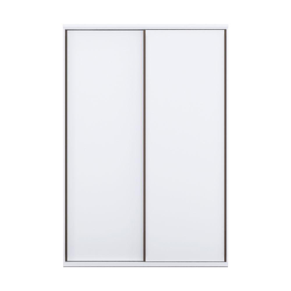 Guarda-roupa Solteiro Branco Fosco 2 Pts E 3 Gvts Internas | MadeiraMadeira