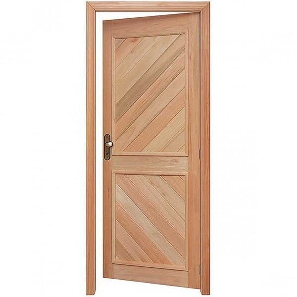 Porta de Madeira Lambril 213x94cm com Batente 9,4cm EWK P12 M30 ...