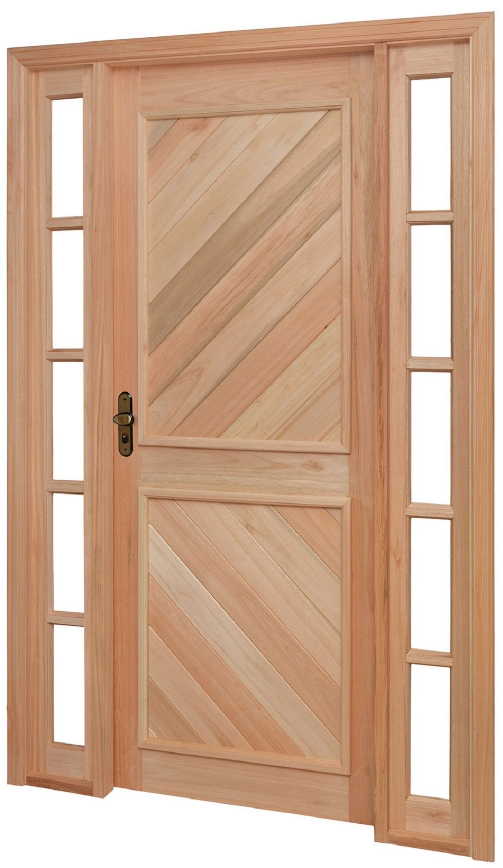 Porta de Madeira Lambril 213x144cm com Batente 9,4cm EWK P12 M34 ...