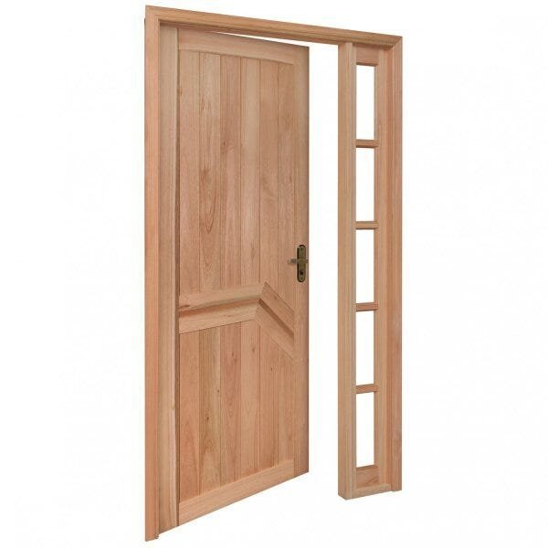 Porta de Madeira Lambril 213x109cm com Batente 9,4cm EWK P13 M33 ...