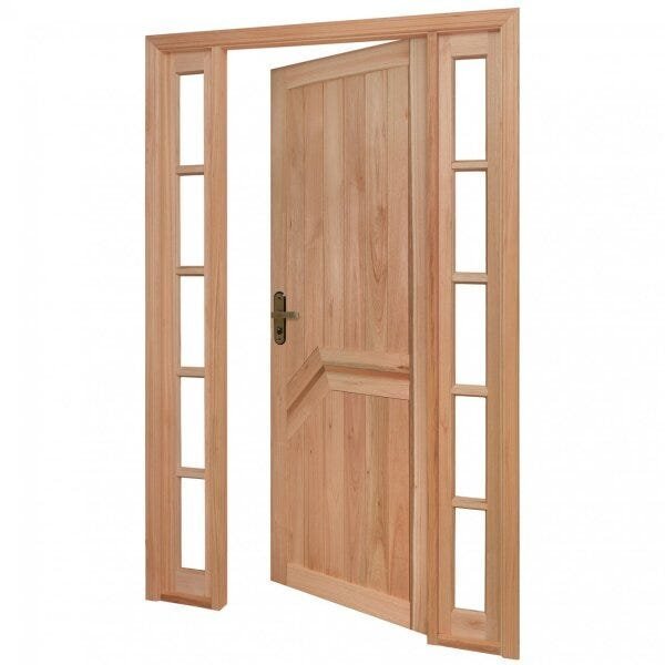 Porta de Madeira Lambril 213x144cm com Batente 9,4cm EWK P13 M34 ...