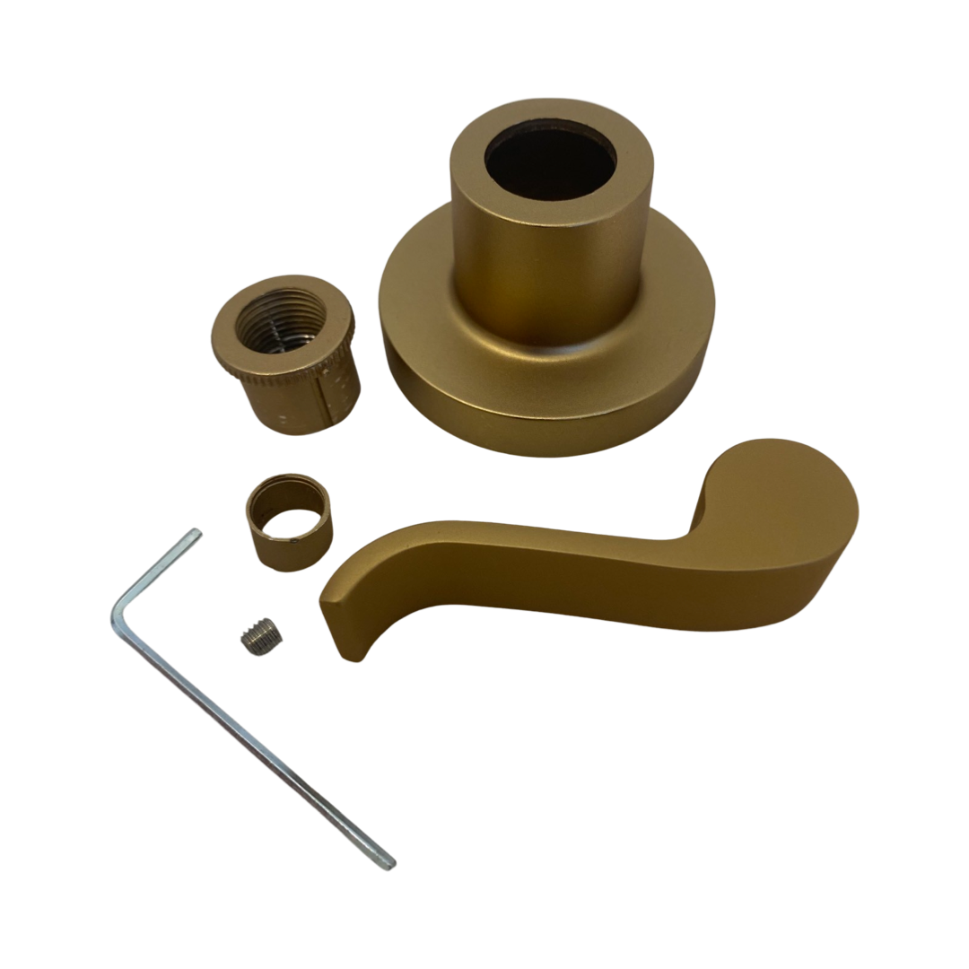 Kit 2 Acabamento Registro Alavanca Dourado Fosco Padrão Deca 3/4 ...