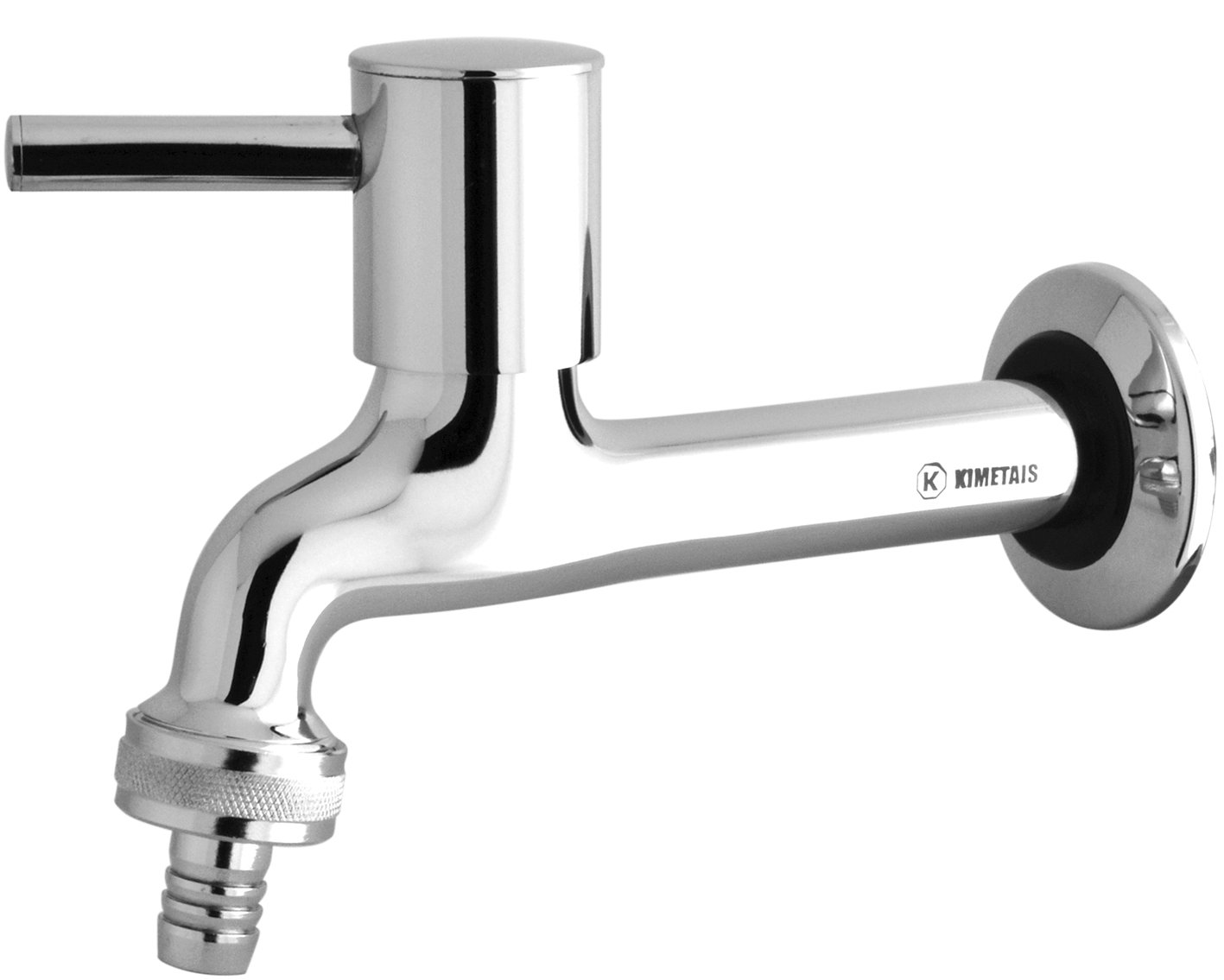 Torneira Kimetais 1133 C58 Tanque ou Jardim de Parede 130MM com BC.MT.1 ...