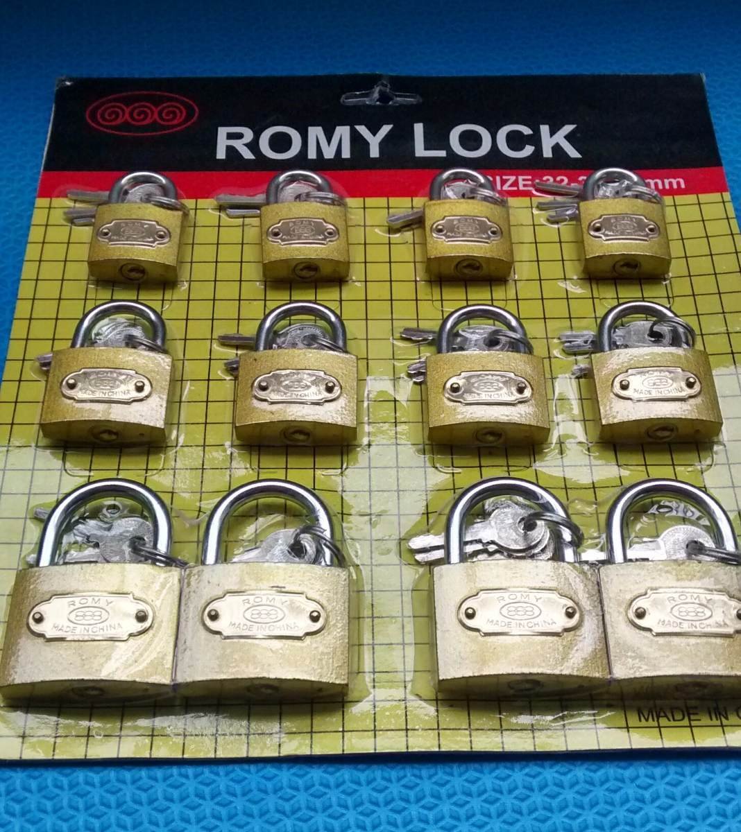 Kit 12 Cadeados 32-38-50 Mm 3 Chaves Por Peça ROMY LOCK Kit Cadeado ...