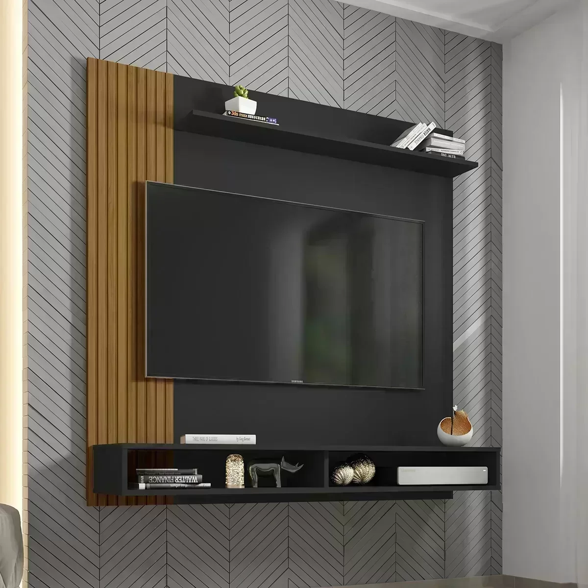 Painel para TV até 55 Polegadas Oslo Móveis Bechara | MadeiraMadeira