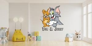Adesivo de Parede Tom e Jerry *ATENÇÃO AS MEDIDAS*:47 x 50 cm ...