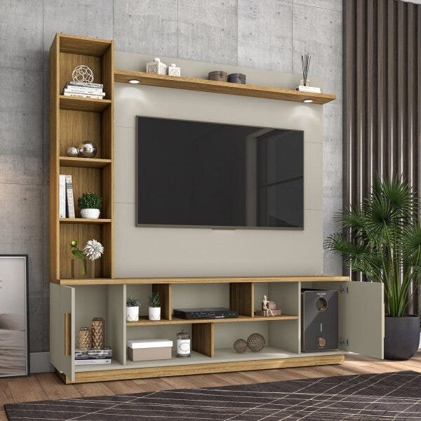 Home com LED para TV até 60 Polegadas Prestige Móveis Bechara ...