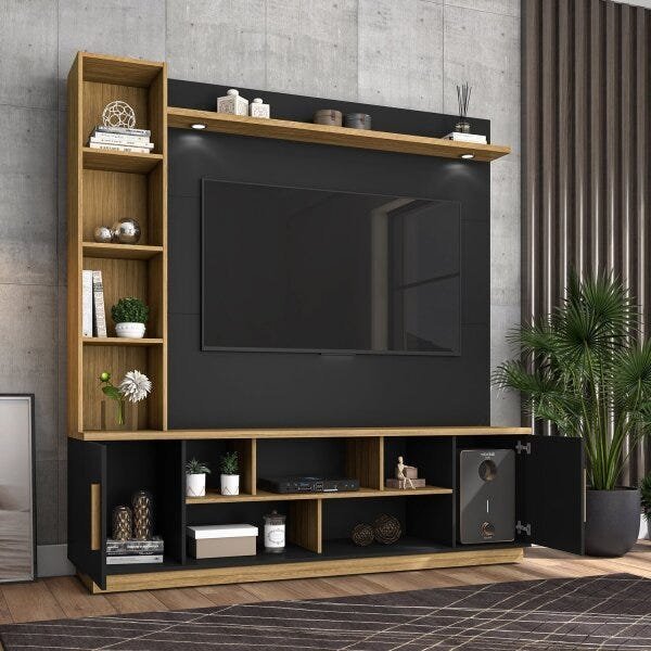 Home com LED para TV até 60 Polegadas Prestige Móveis Bechara ...