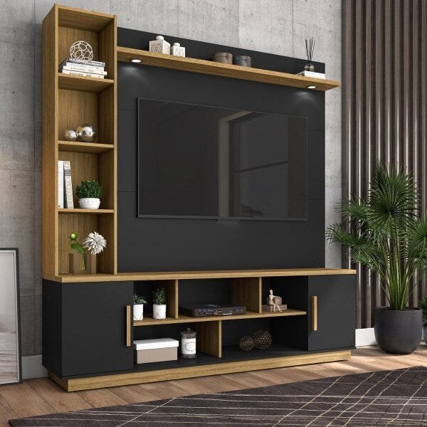 Home com LED para TV até 60 Polegadas Prestige Móveis Bechara ...