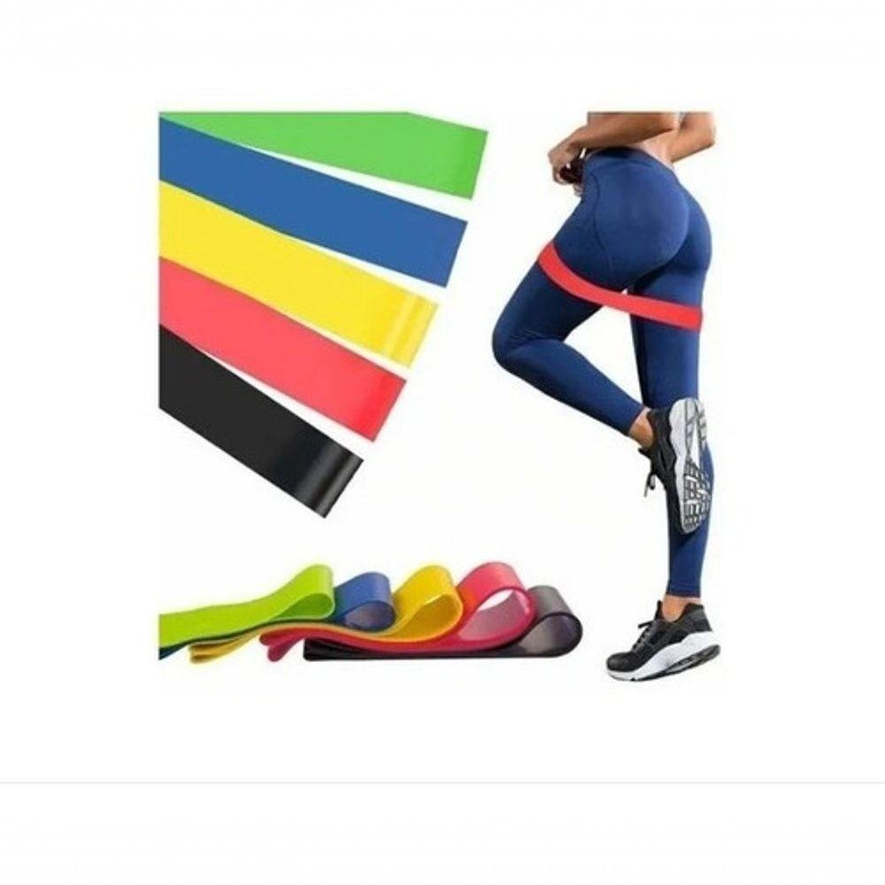 5 Mini Band Elastico Academia Fit Treino Funcional Exercício ...