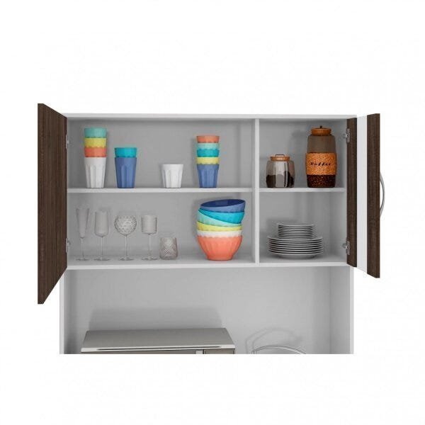 Armário para Cozinha 4 Portas 1 Gaveta Viena Plus Madine | MadeiraMadeira