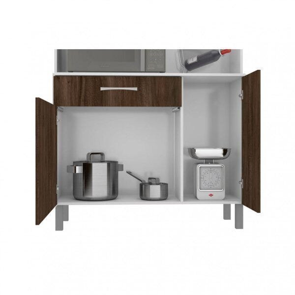 Armário para Cozinha 4 Portas 1 Gaveta Viena Plus Madine | MadeiraMadeira