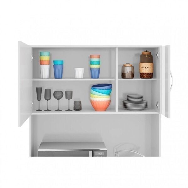 Armário para Cozinha 4 Portas 1 Gaveta Viena Plus Madine | MadeiraMadeira