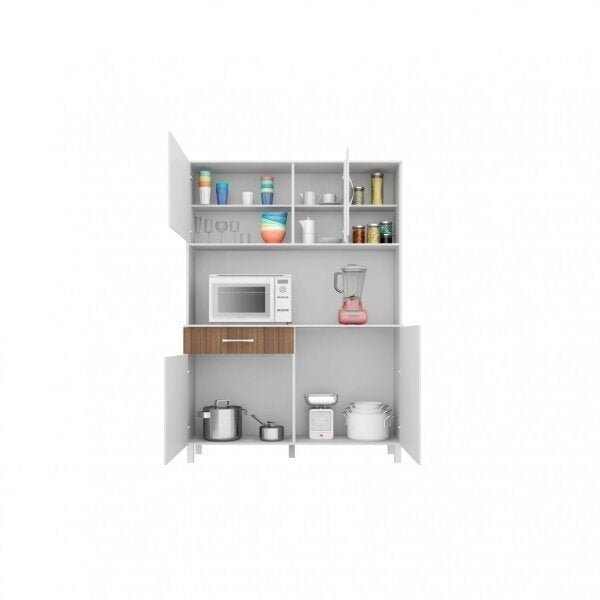 Armário para Cozinha 4 Portas 1 Gaveta Viena Plus Madine | MadeiraMadeira