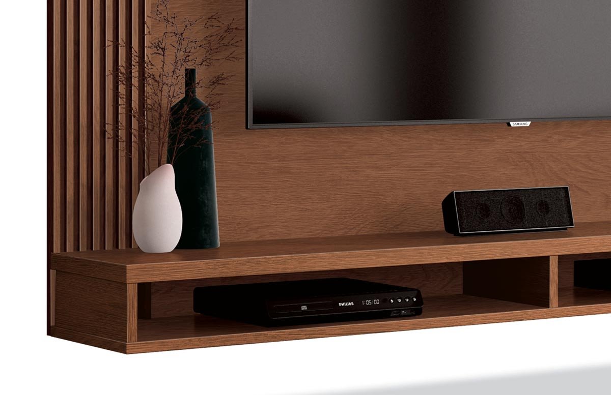 Painel para TV Dijon Naturale - EDN Móveis | MadeiraMadeira