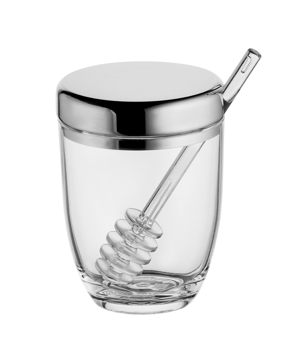 Pote para Mel Vision Meleira 400ml Com Mexedor Forma Inox | MadeiraMadeira