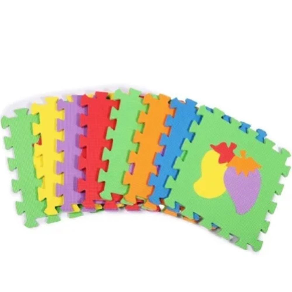 KIT PLACAS DE EVA 10 TAPETE TATAME INFANTIL EMBORRACHADA E COLORIDA ...