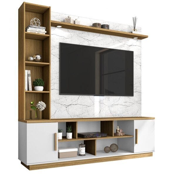 Home com LED para TV até 60 Polegadas Prestige Bechara | MadeiraMadeira