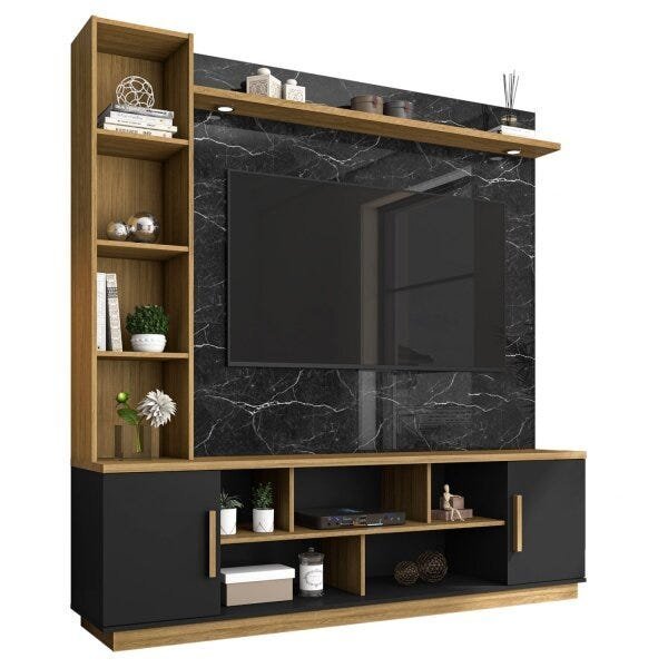 Home com LED para TV até 60 Polegadas Prestige Bechara | MadeiraMadeira