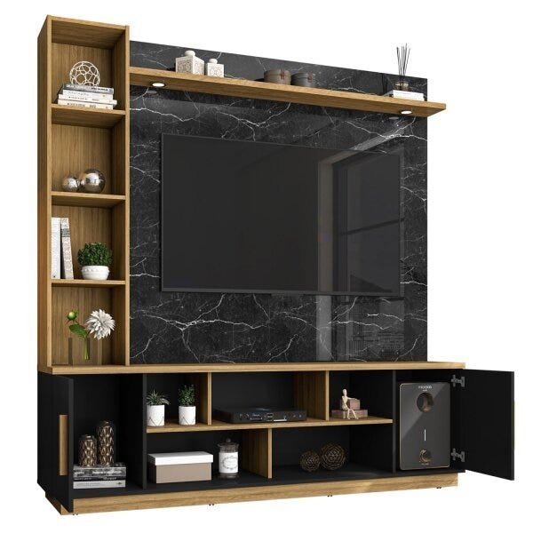 Home com LED para TV até 60 Polegadas Prestige Bechara | MadeiraMadeira