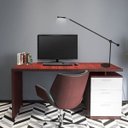 Luminária Abajur de Mesa LED Foco Regulável Preto | MadeiraMadeira
