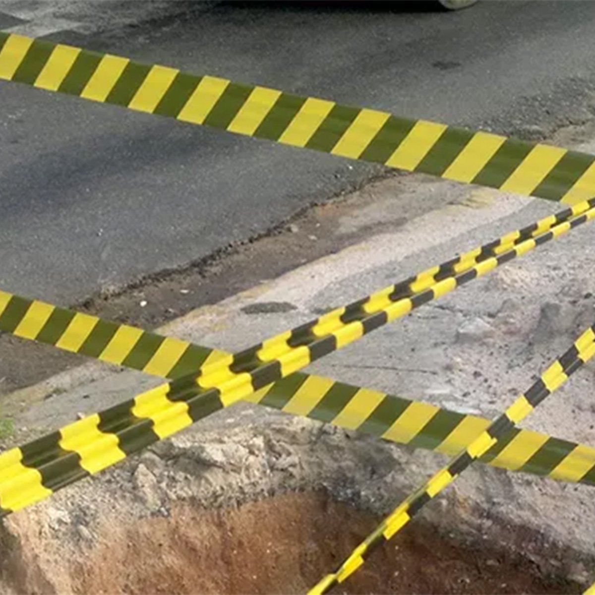 Fita Sinalizaçao Zebrada 200 Metros Segurança Isolamento Demarcaçao ...