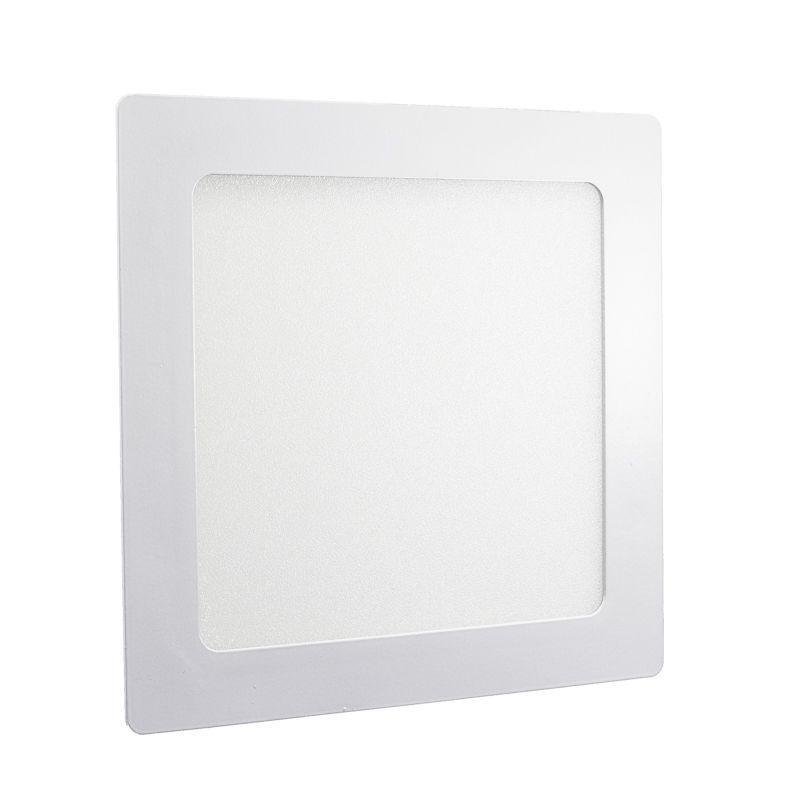 Plafon Led de Embutir Quadrado 12W - 17 x 17 cm Morno 4000K ...