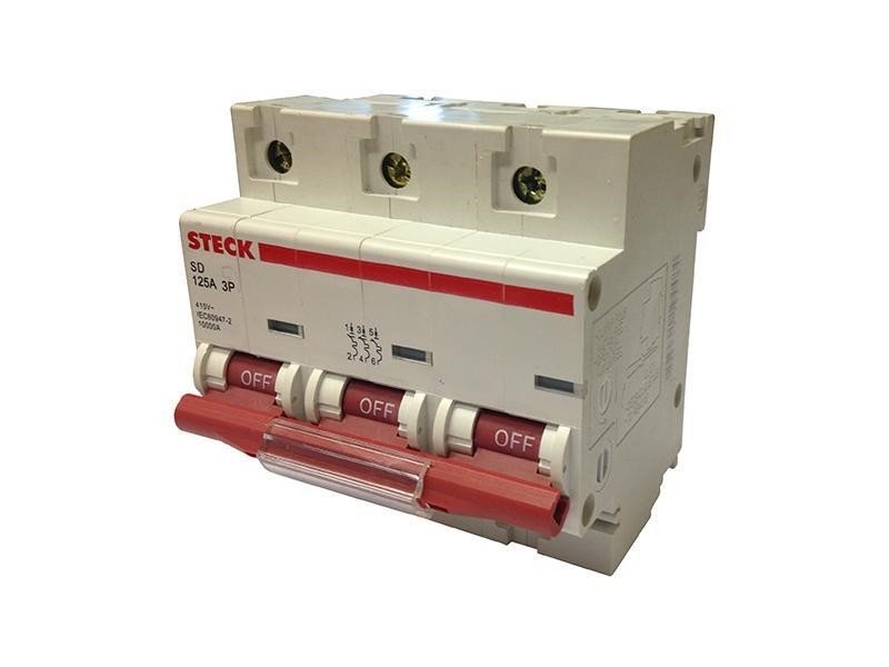 Disjuntor Steck Din Tripolar, SDDC3c 100A Curva C Tripolar | MadeiraMadeira