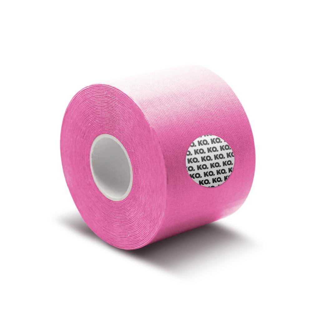Bandagem Elástica Adesiva Kinesiológica Dellamed Alivia Dor e Lesão Muscular Rosa | MadeiraMadeira