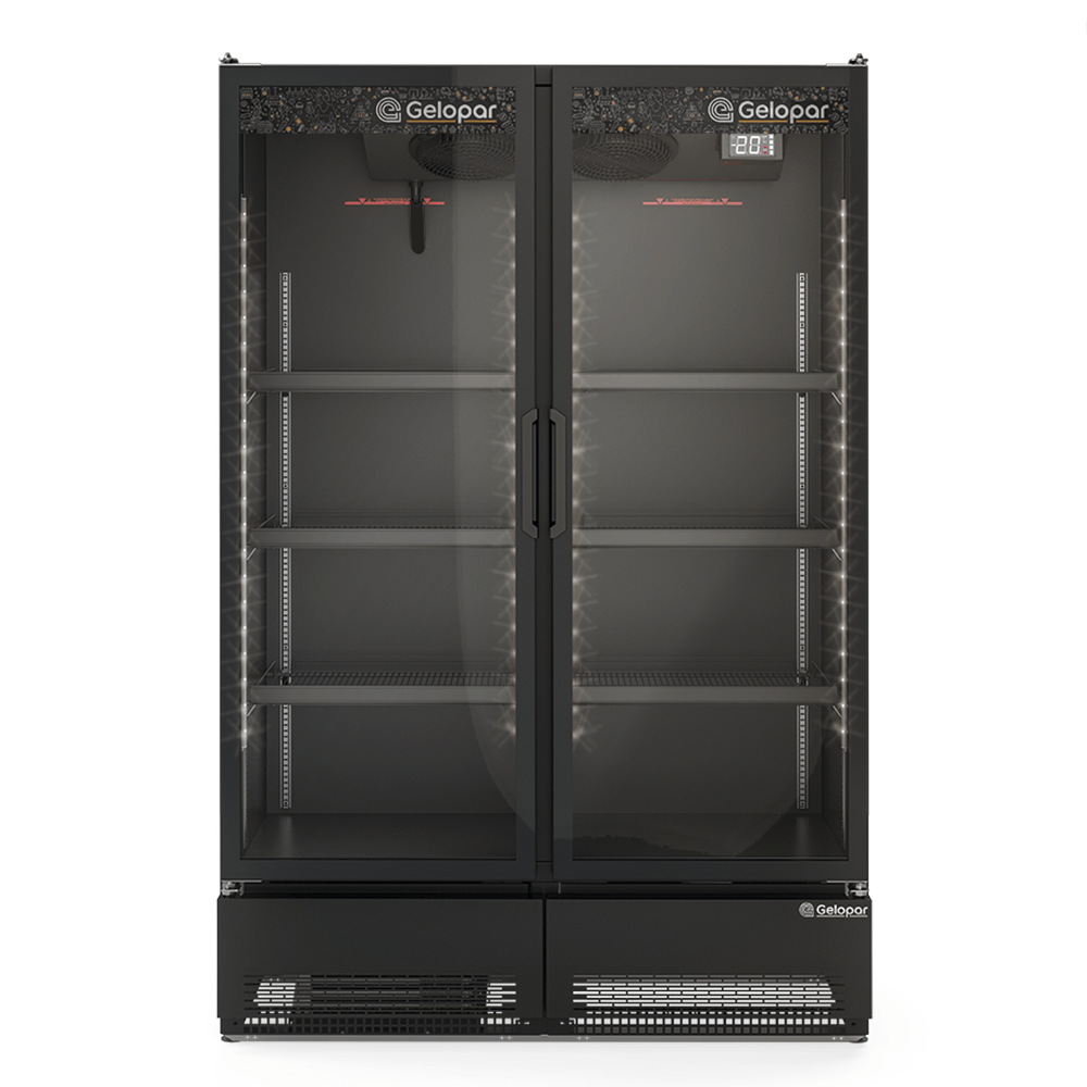 Refrigerador/expositor Vertical Conveniência Cerveja e Carnes Gcbc-950 Cb Pr Gelopar - All Black ...
