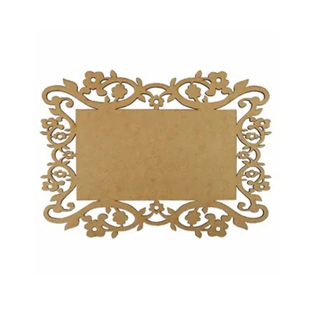 Kit com 6 Molduras em Mdf Retangular Lisa Margaridas Tamanho:30x21,5cm ...