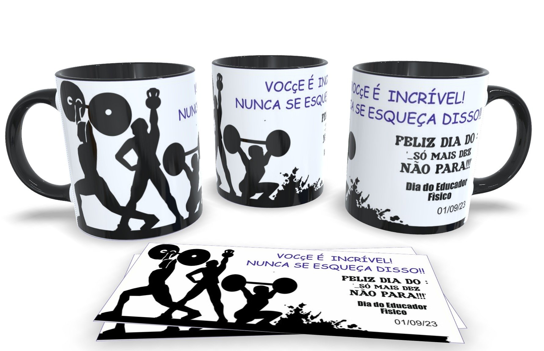 Canecas Preta de Porcelana Personalizadas Profissões Academia ...