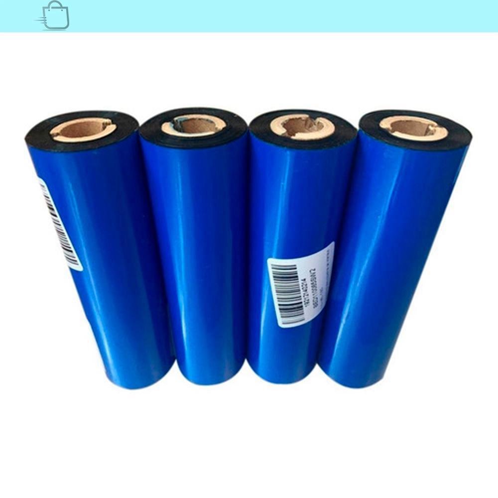 4 Un Ribbon De Cera SóProduto 110x74m Para Impressora Zebra Gc420 Argox ...