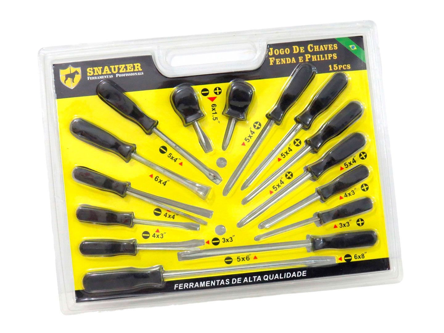 Jogo Kit Chaves De Fenda E Phillips 15 Peças | MadeiraMadeira