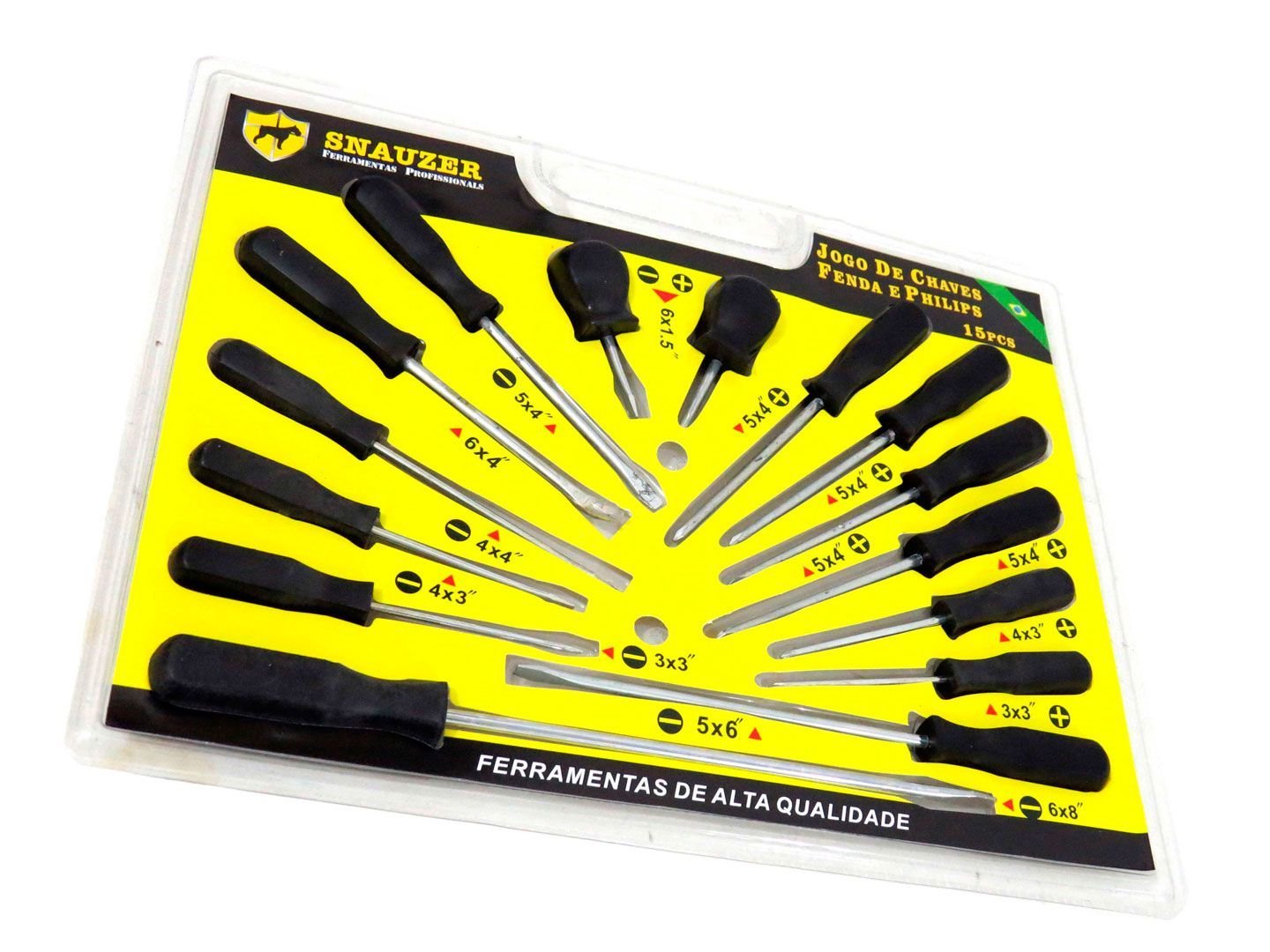 Jogo Kit Chaves De Fenda E Phillips 15 Peças | MadeiraMadeira
