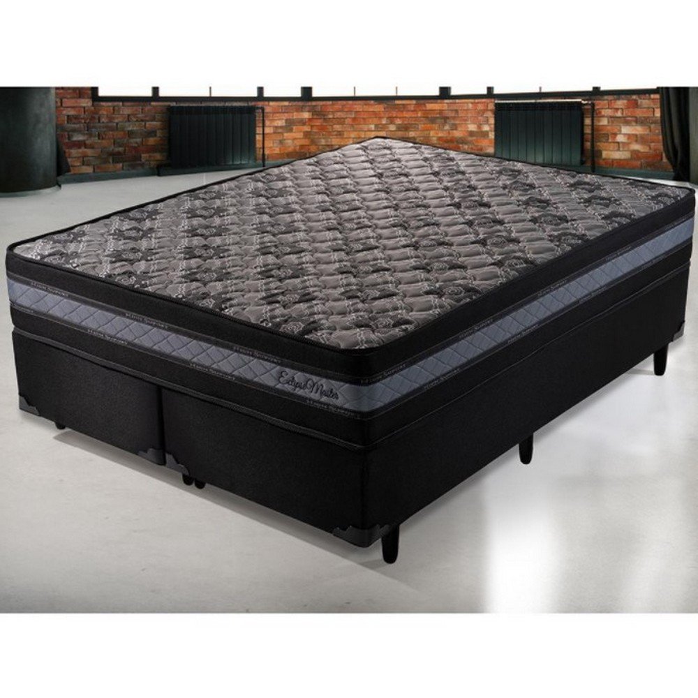 Cama Queen Size Hellen Eclipse Master com Pillow Top e Molas Ensacadas ...